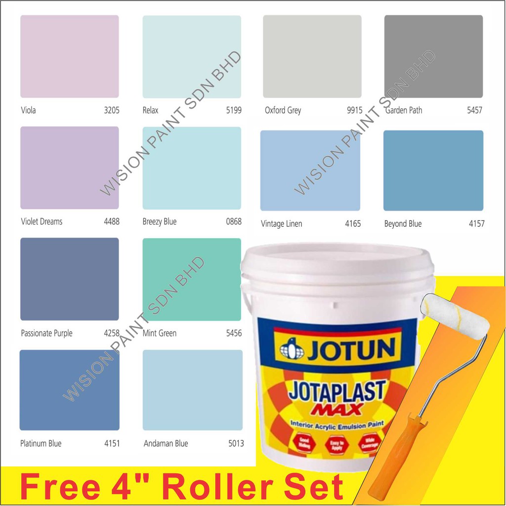 7L JOTUN JOTAPLAST MAX ( FREE 4" ROLLER SET ) Interior Acrylic Emulsion ...