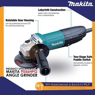MAKITA 9556-HPG MAKITA ANGLE GRINDER | MESIN TANGAN PENCANAI BESI,KAYU ...