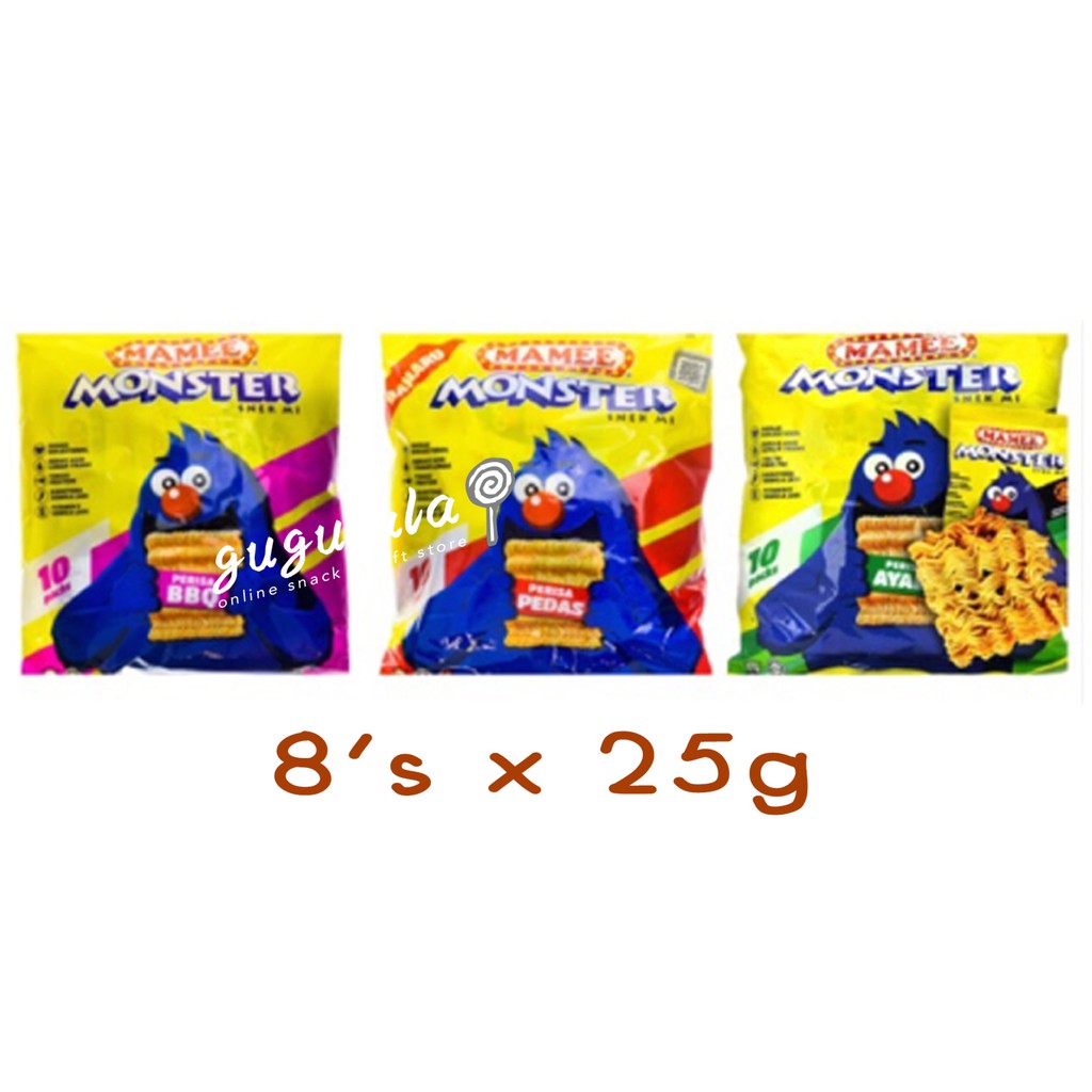 Mamee Monster 8's x 25g | Shopee Malaysia