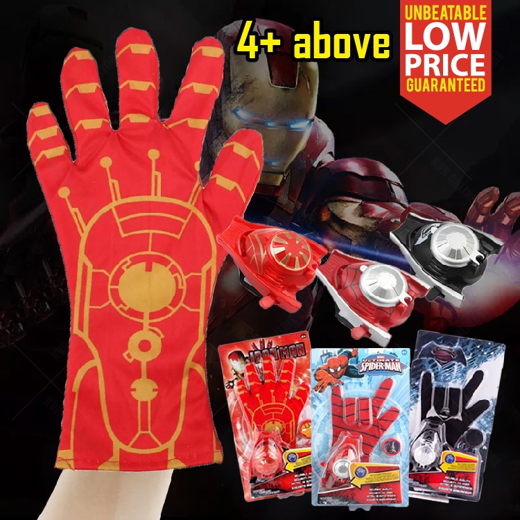 Superheroes Glove Launcher Toys Disc Shooter Wrist Blaster Transmitter ...