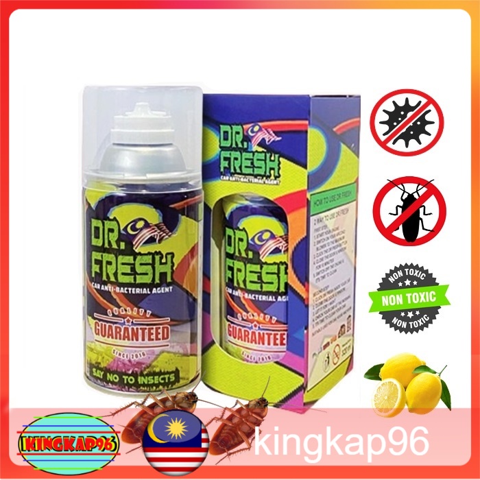 READY STOCK!!! DR.Fresh Cockroaches Killer Spray Car Anti-Bacteria Agent Cekap Membunuh Serangga ...