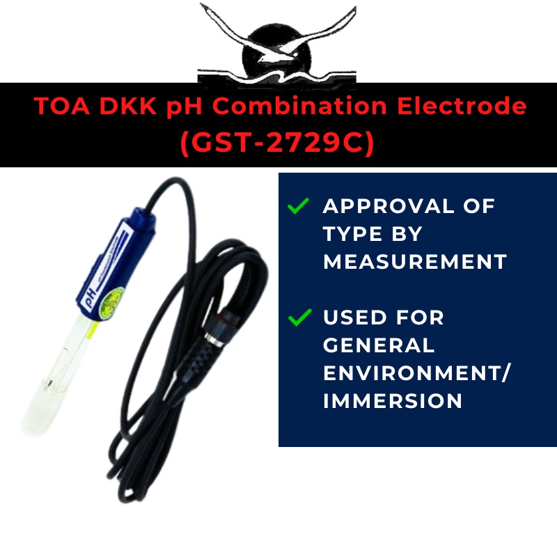ORIGINAL 100% TOA DKK pH Combination Electrode GST-2729C | Shopee Malaysia