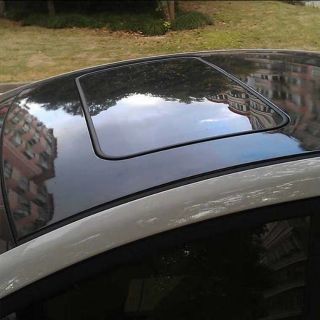 Car Imitation Fake Sunroof Sticker Black Glossy Wrap Roof Vinyl Film ...