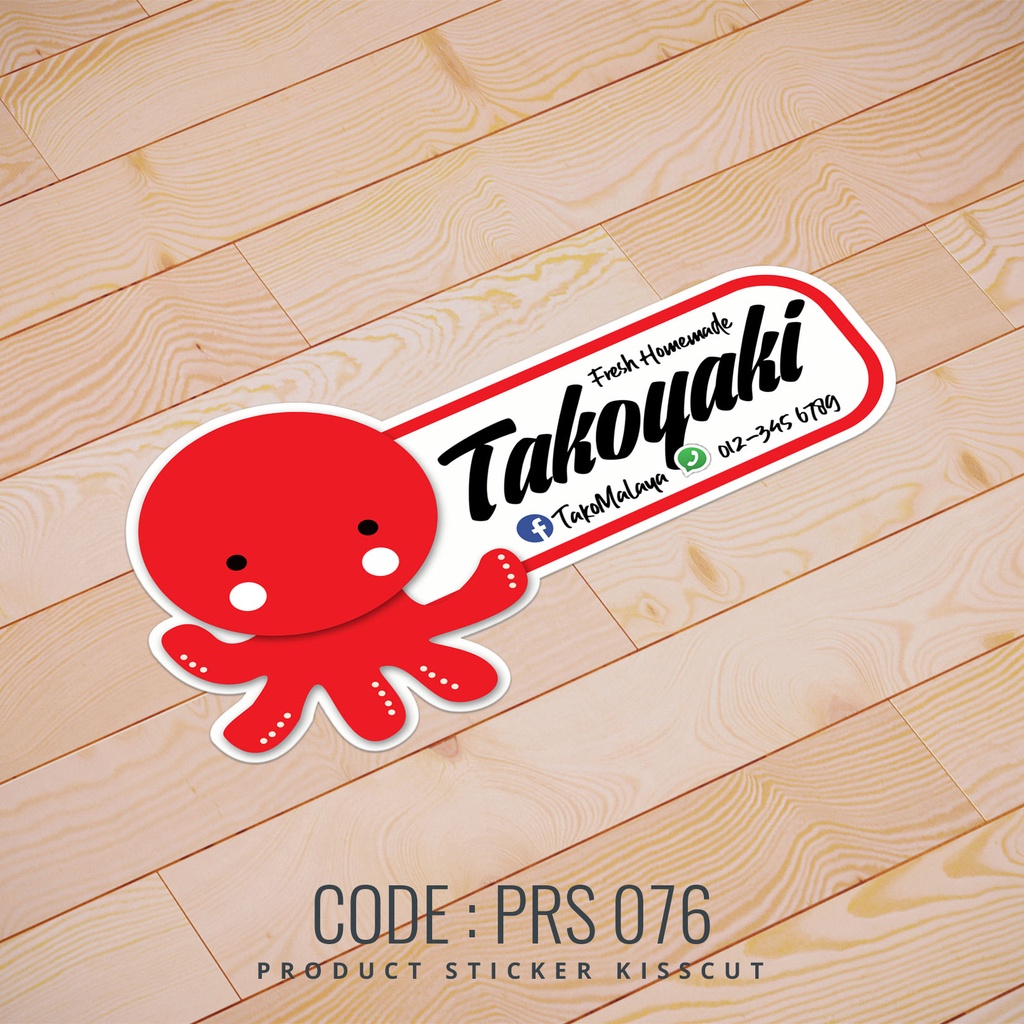 Sticker Takoyaki Stiker Meatball Tako Jemput Jepun | Shopee Malaysia