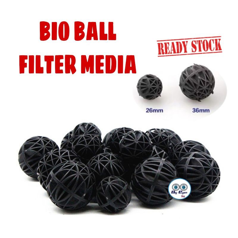💥Ready Stock💥Aquarium Fish Tank Bioball Bio Ball with Sponge 26mm/36mm ...