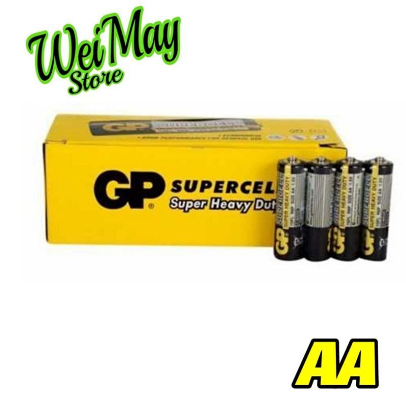GP Supercell Heavy Duty /Rakucel Ultra Heavy Duty AAA / AA Battery ...