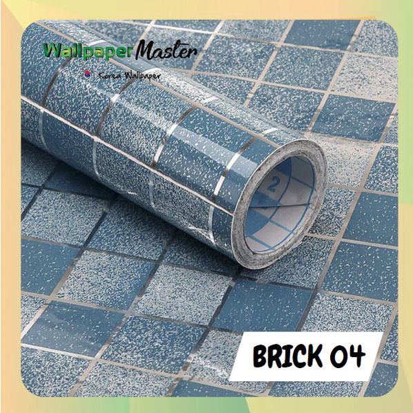 45cm x 10 meter //BLUE TILES// PVC WALLPAPER / FURNITURE WALLPAPER ...