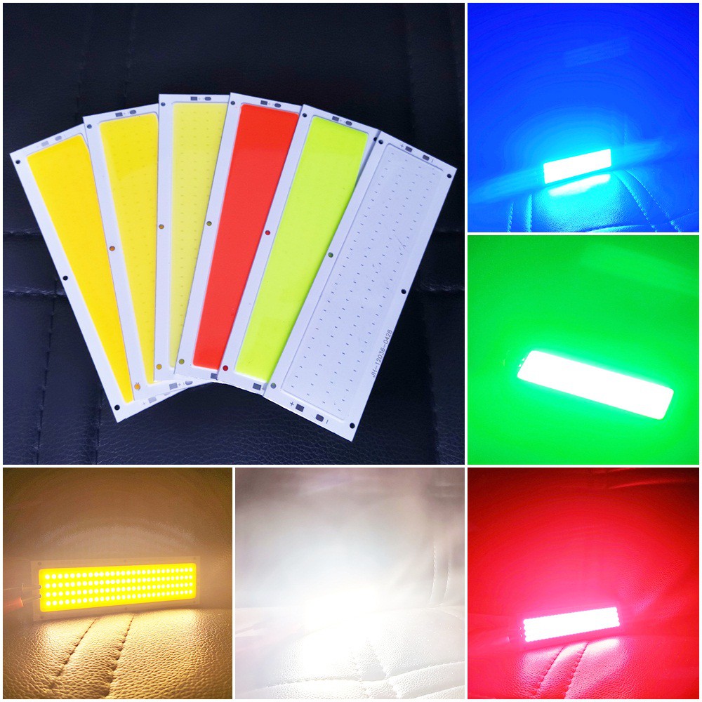 LED COB Panel Chip 20W 12V Warm White Blue Red Green Strip Ligh Lamp ...