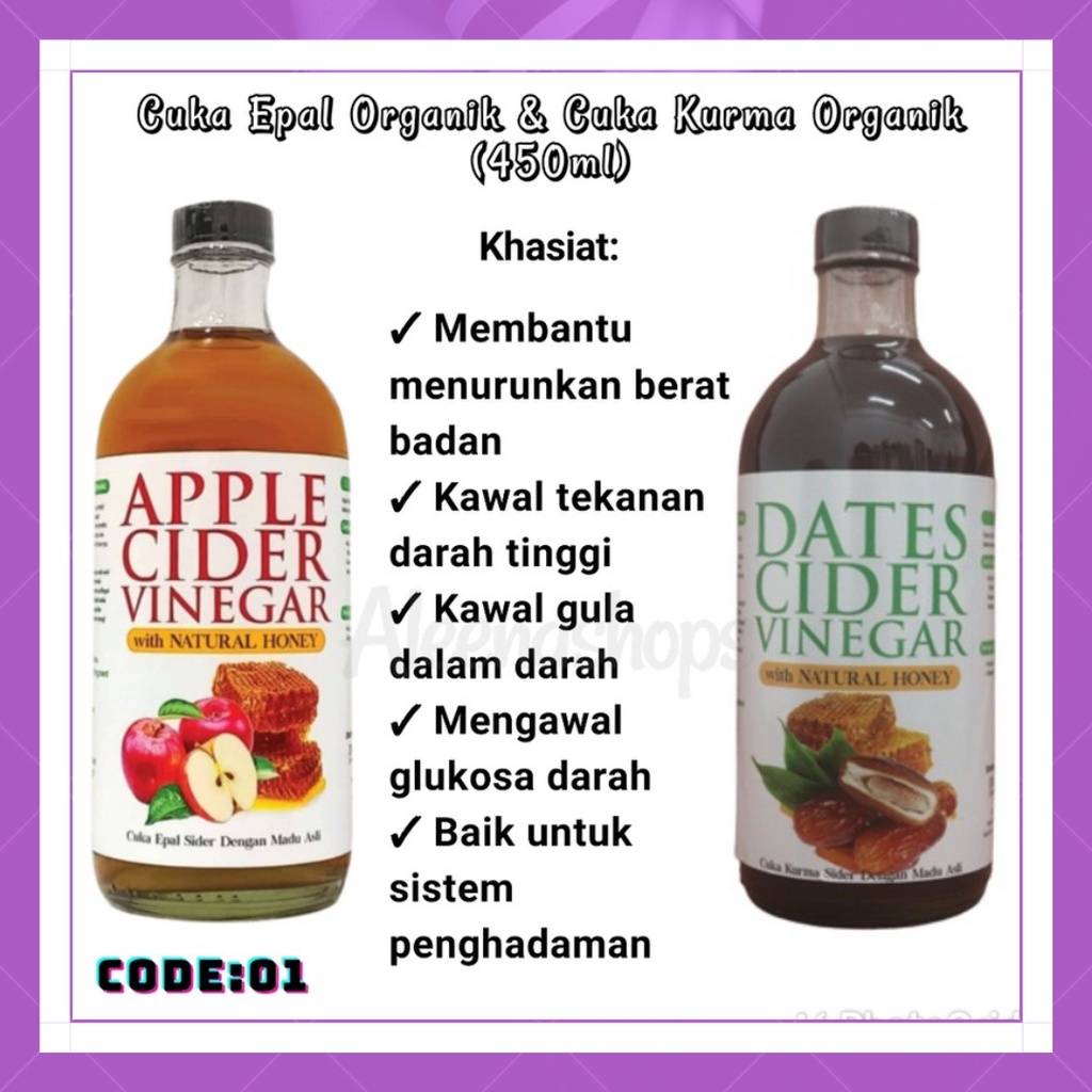 Premium Apple Cider Vinegar 450ml by Dr Norman Cuka Epal Original ...