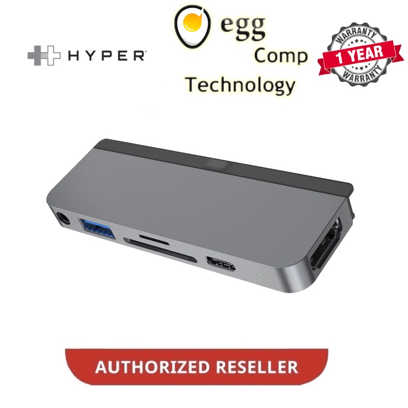 HYPER HYPERDRIVE 6 IN 1 USB C HUB [HDMI , USB-C Data , MicroSD USH-I ...