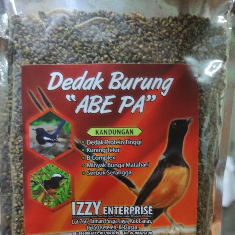 Dedak Burung murai "ABE PA" 250gram | Shopee Malaysia