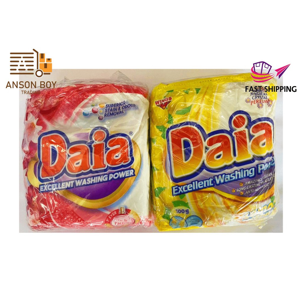 [READY STOCK] DAIA EXCELLENT WASHING DETERGENT POWDER 100gram PARFUM ...