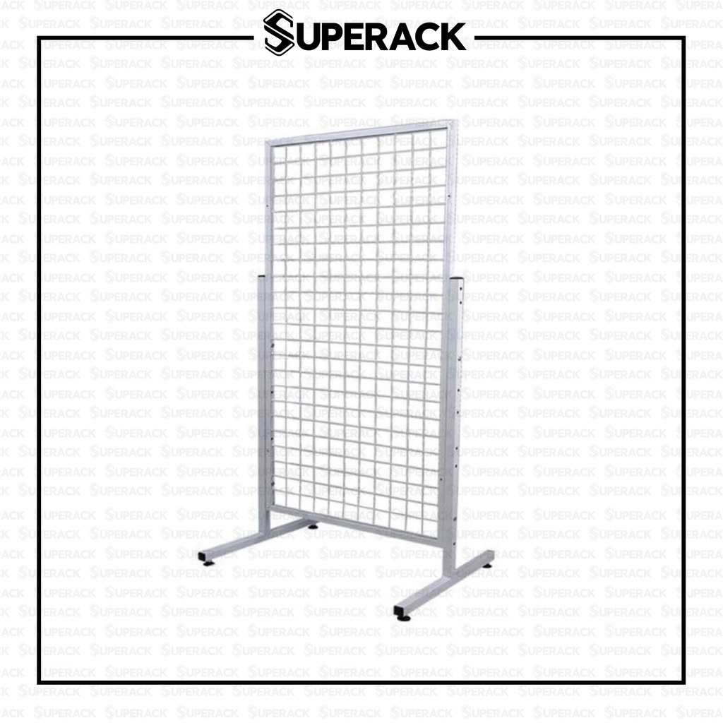 SUPERACK Netting Frame Display Rack Retail Rack White / Iron Netting ...