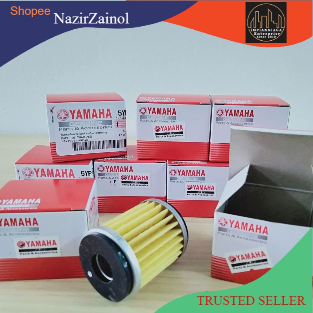 "READY STOCK" YAMAHA LC135 OIL FILTER 100% ORIGINAL LC135 V1-V6 FZ150 Y15ZR FZ150I LAGENDA 115 ...