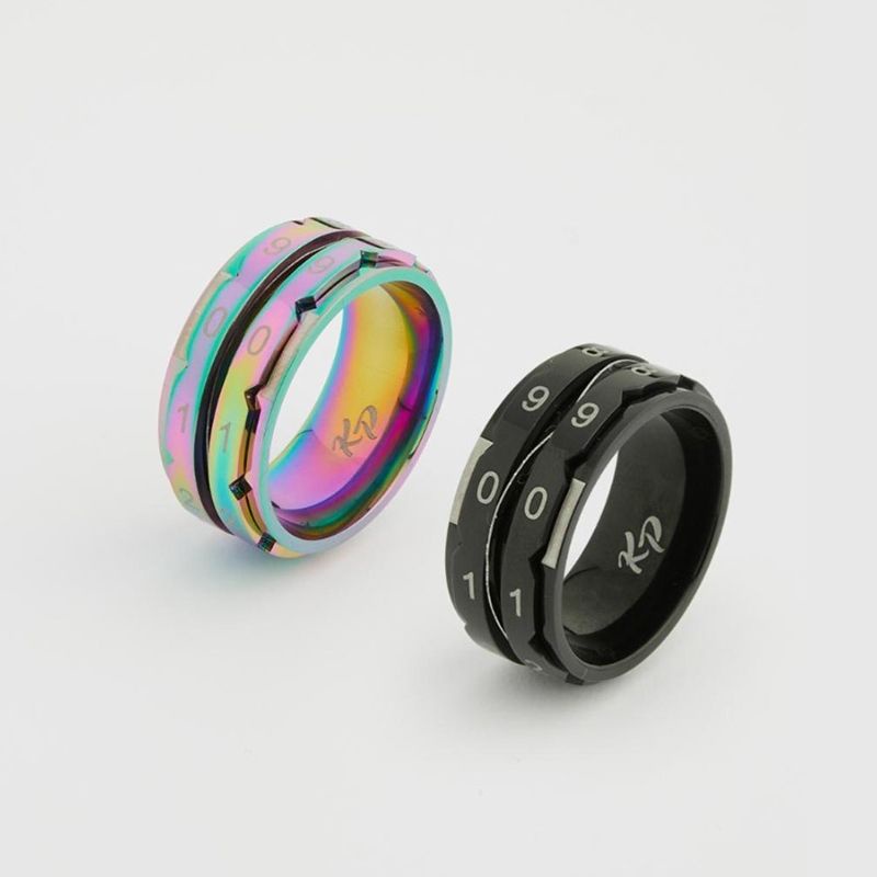 [Ready Stock] Row Counter Ring - Rainbow or Black | Shopee Malaysia