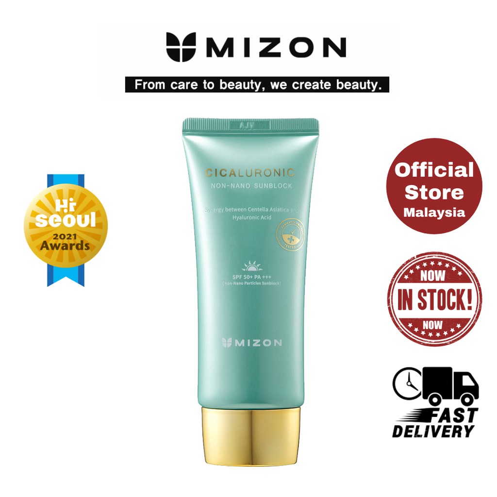 Mizon Cicaluronic Non-Nano Sunblock SPF 50+ PA+++ (50ml) | Shopee Malaysia