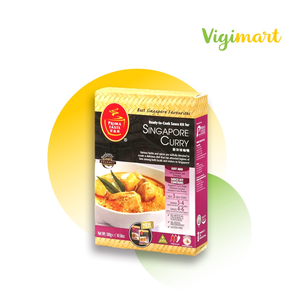 Singapore Cari Sauce Cari Singapore Prima Taste Brand 300G | Shopee ...
