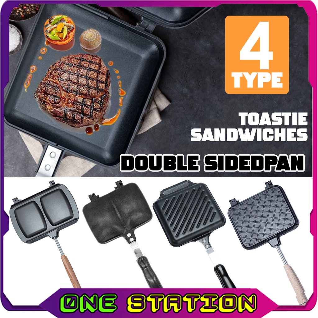 Sandwich Maker Pan Pembakar Roti Sandwich Toaster Panini Maker Bread ...