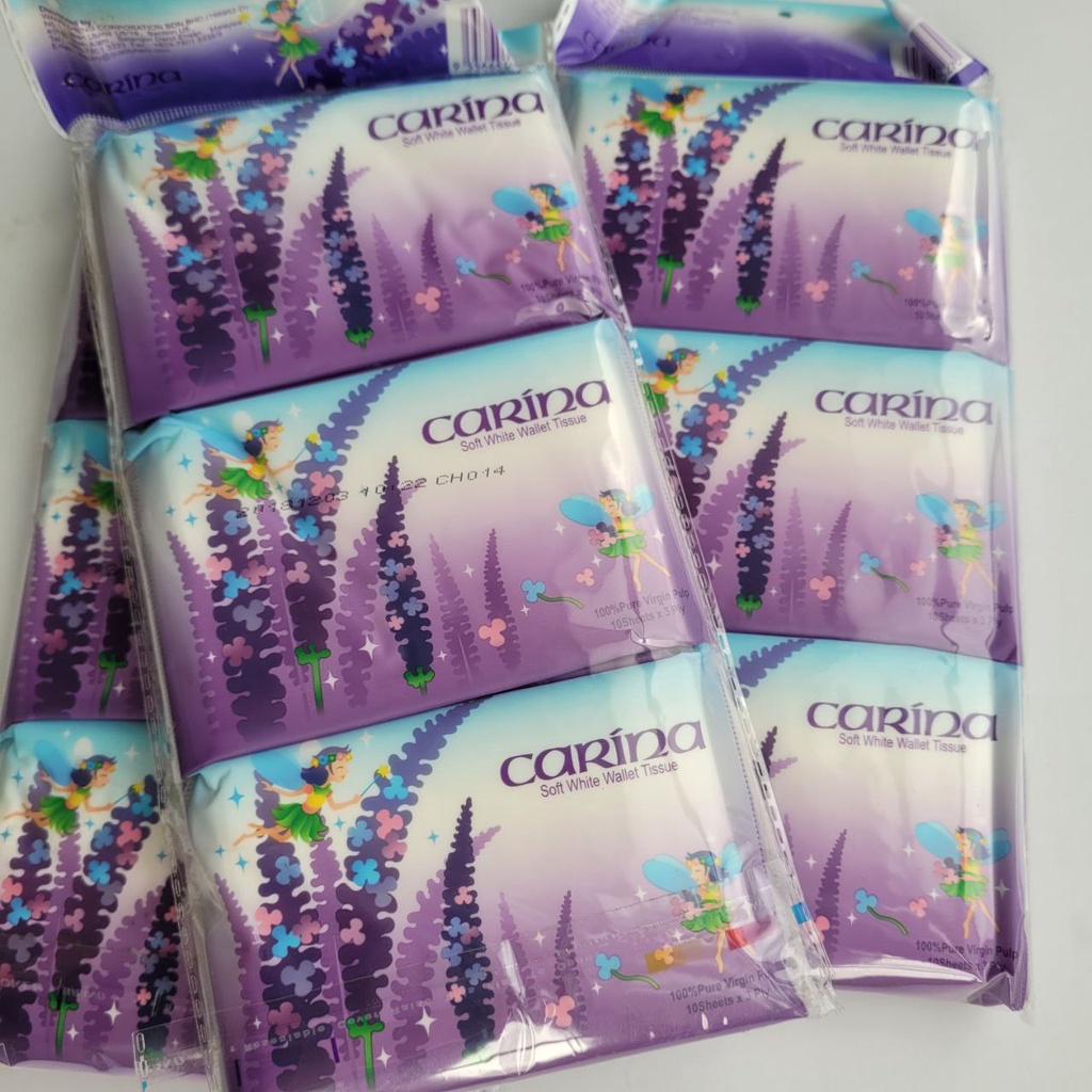 Carina Wallet Tissue 6 in 1 | Soft Facial Tissue | Tisu Muka | Shopee ...