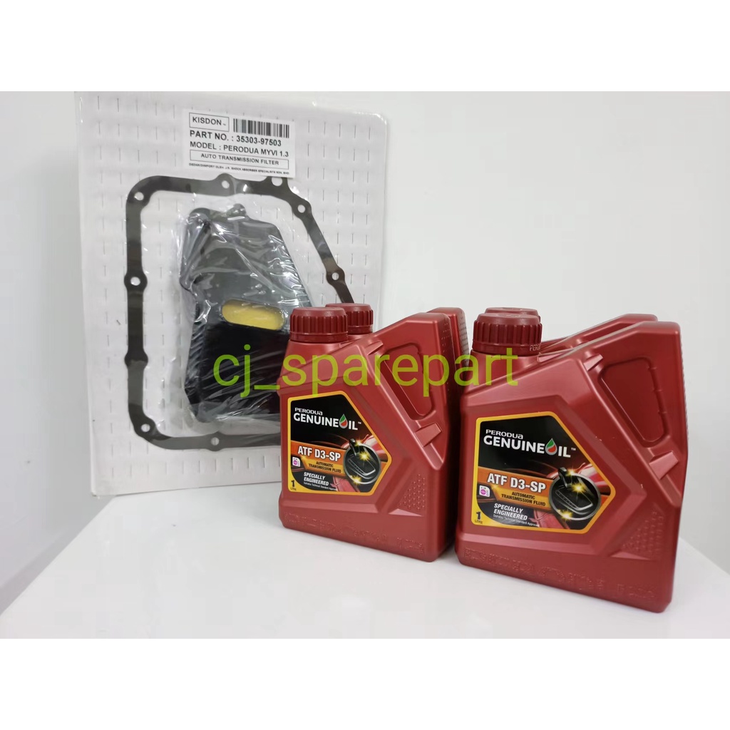 Perodua New Packing Red D3SP Auto Transmission Fluid ATF D3-SP 1L ...