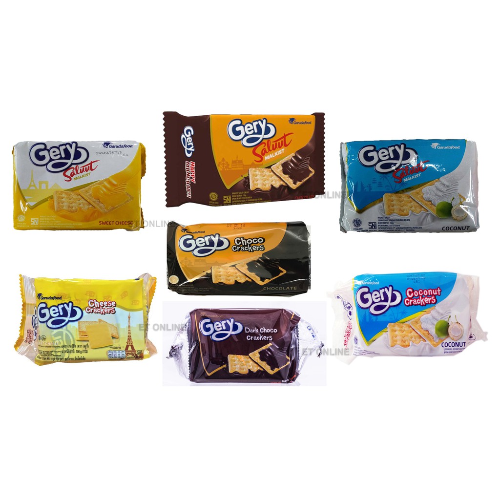 EXPIRY MARCH 2021 [HALAL] Biskut Gery Saluut Malkist Cheese / Chocolate ...