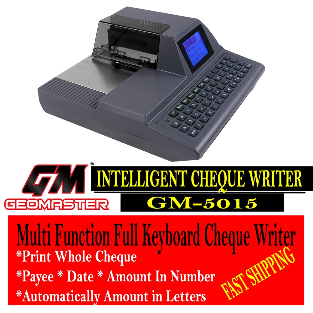 Ready Stock GM 5015 Intelligent Checkwriter Machine / Intelligent ...