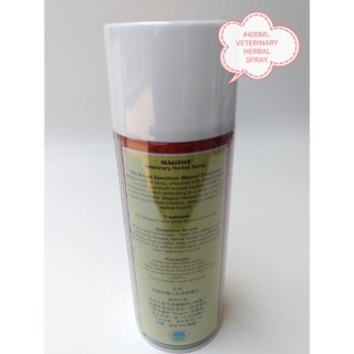 Magtox Veterinary Herbal Spray Maggot Wound Pet Animal 400ml | Shopee ...