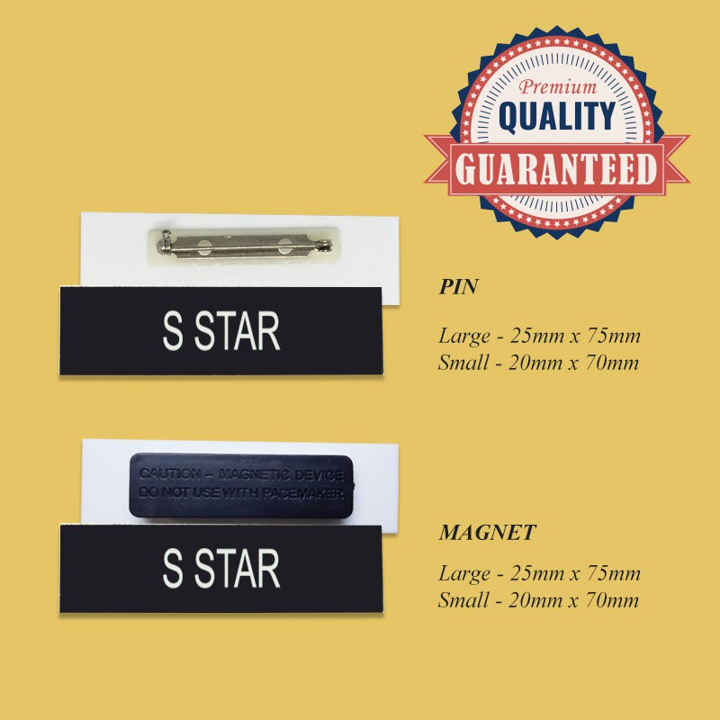 Name Tag (PIN & MAGNET) | Shopee Malaysia