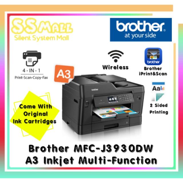 Brother MFC-J3930dw A3 Print Duplex A3 Scan Wifi Printer | Shopee Malaysia