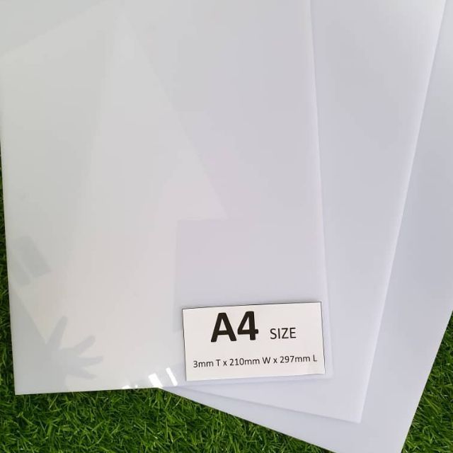 Acrylic Sheet White A4 Size | Shopee Malaysia