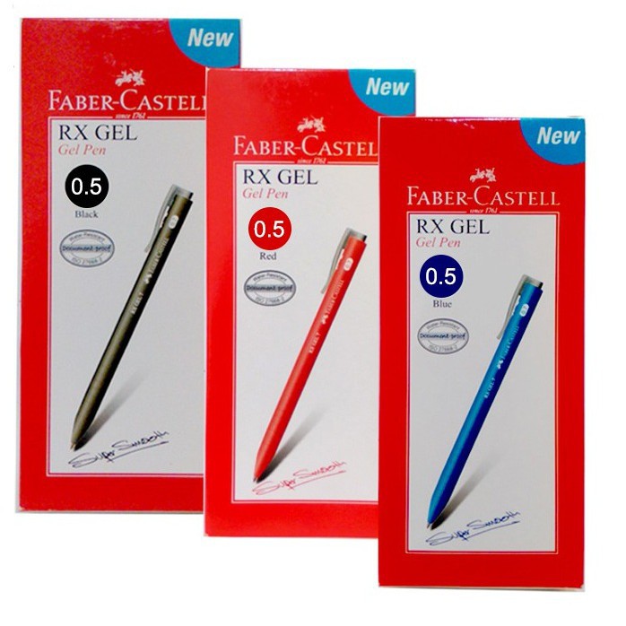 [BORONG] Faber-Castell RX GEL Gel Pen 10pcs/ 1box 0.5mm / 0.7mm ...