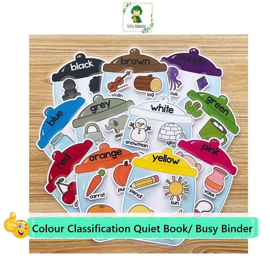 (HANDMADE) Colour Classification Quiet Book/ Busy Binder | Shopee Malaysia