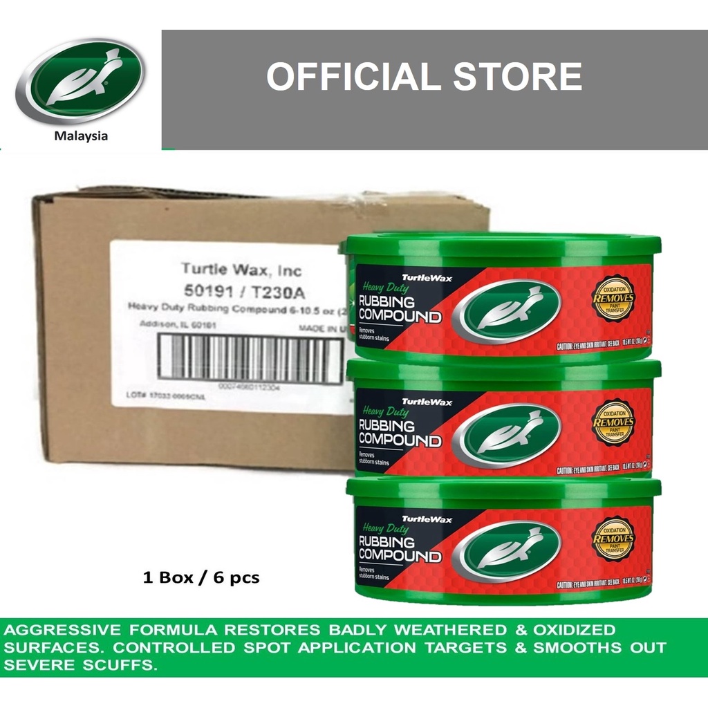 Turtle Wax Rubbing Compound Paste
