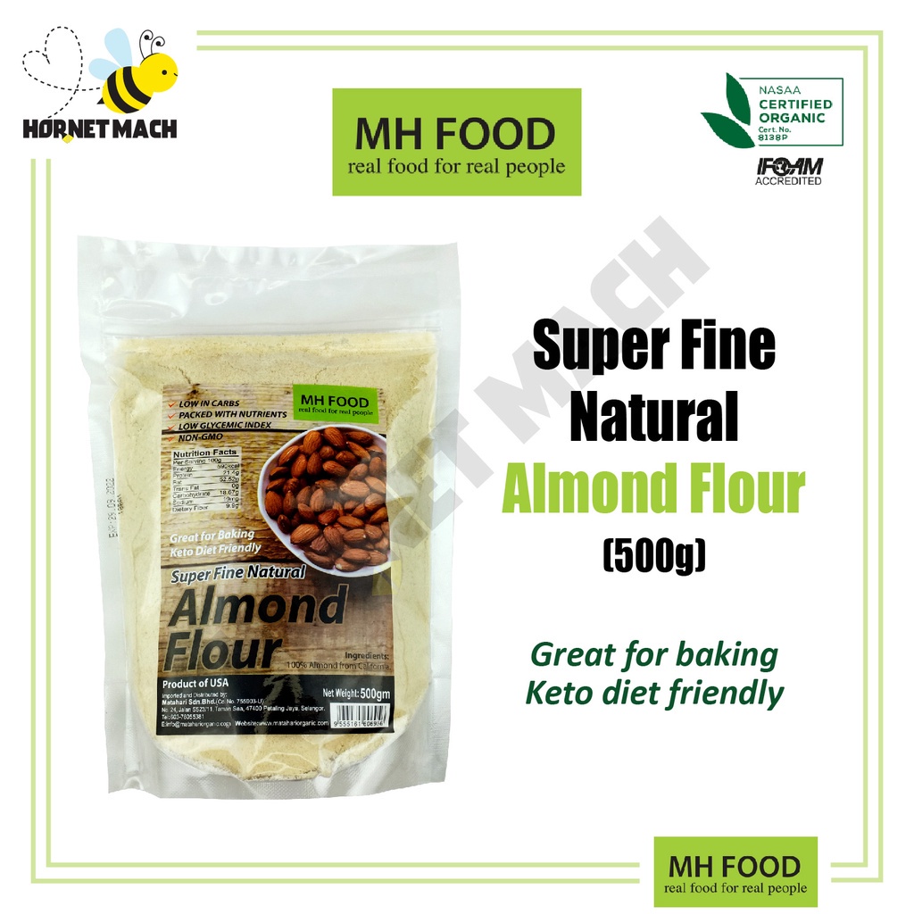 MH FOOD Super Fine Natural Almond Flour (500g) | Shopee Malaysia