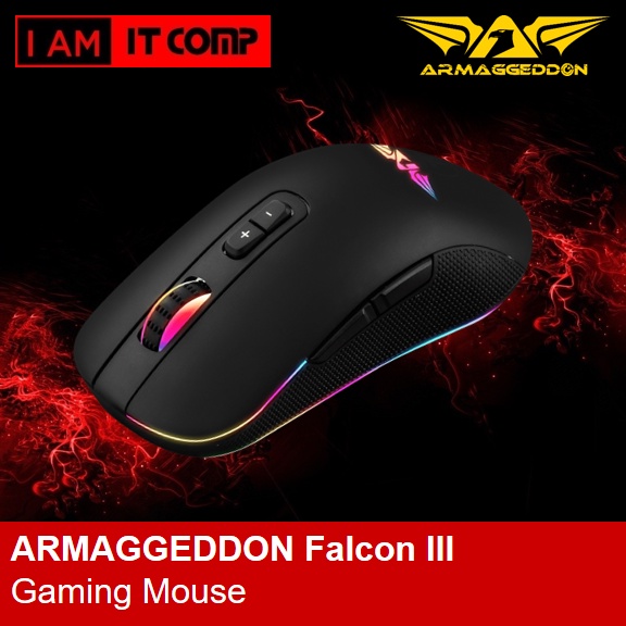 ARMAGGEDDON Falcon III RGB Wired Gaming Mouse up to 10000 CPI | Shopee ...