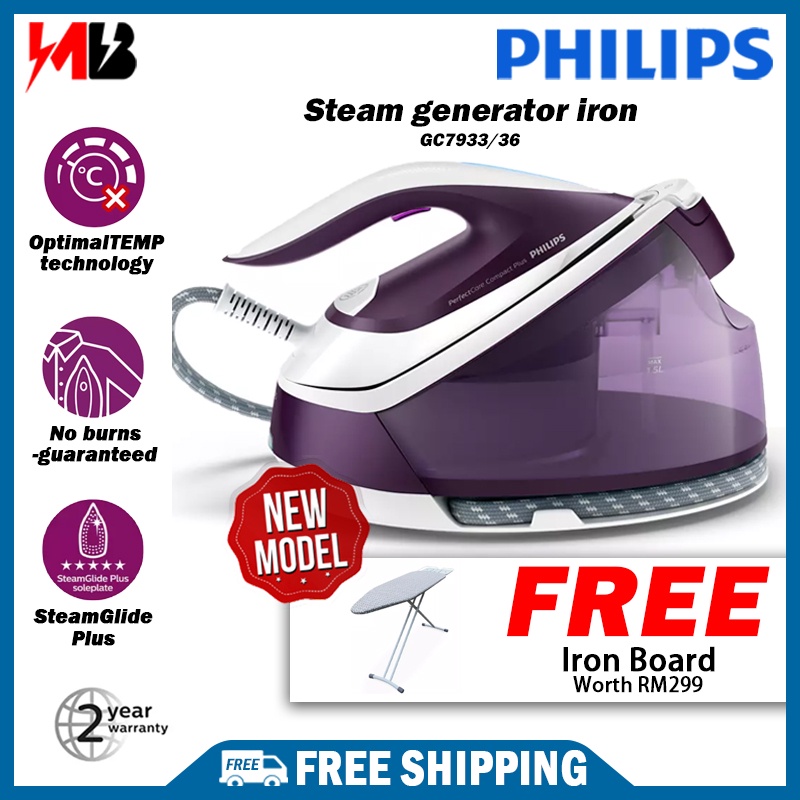 [ NEW ] Philips PerfectCare Compact Plus Steam Generator Iron GC7933 ...
