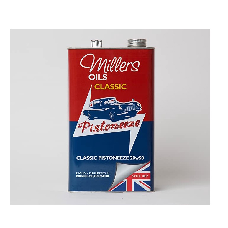 Millers Oils Classic Pistoneeze 20w50 Engine Oil Classic Car Special Oil Zddp High Zinc Mineral