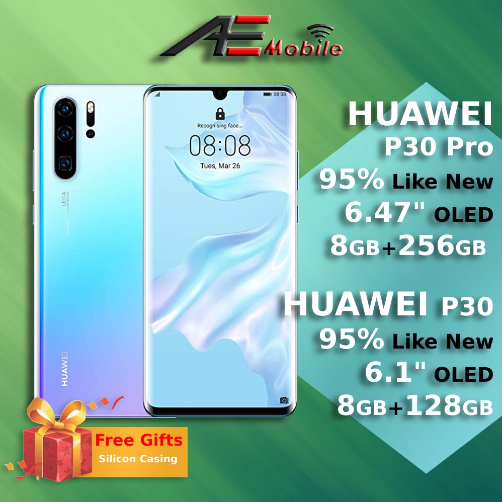 Huawei P30/P30 Pro 95% Like New Global Version 8GB + 256GB 4G LTE ...