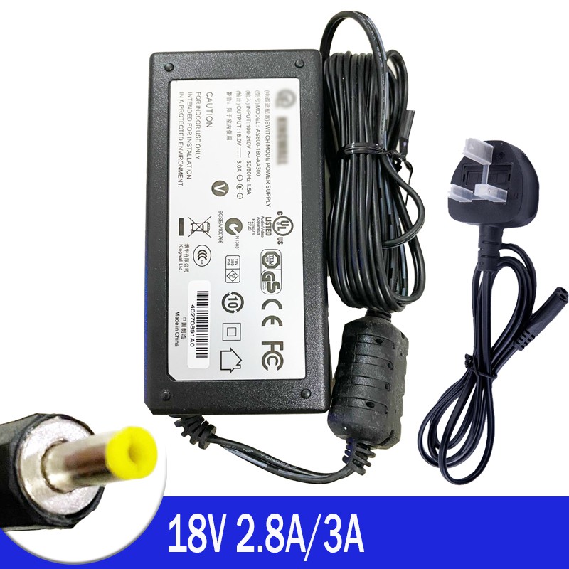 Adapter Compatible For Razer LEVIATHAN Music Speakers 18V 2.8A/3A Power ...