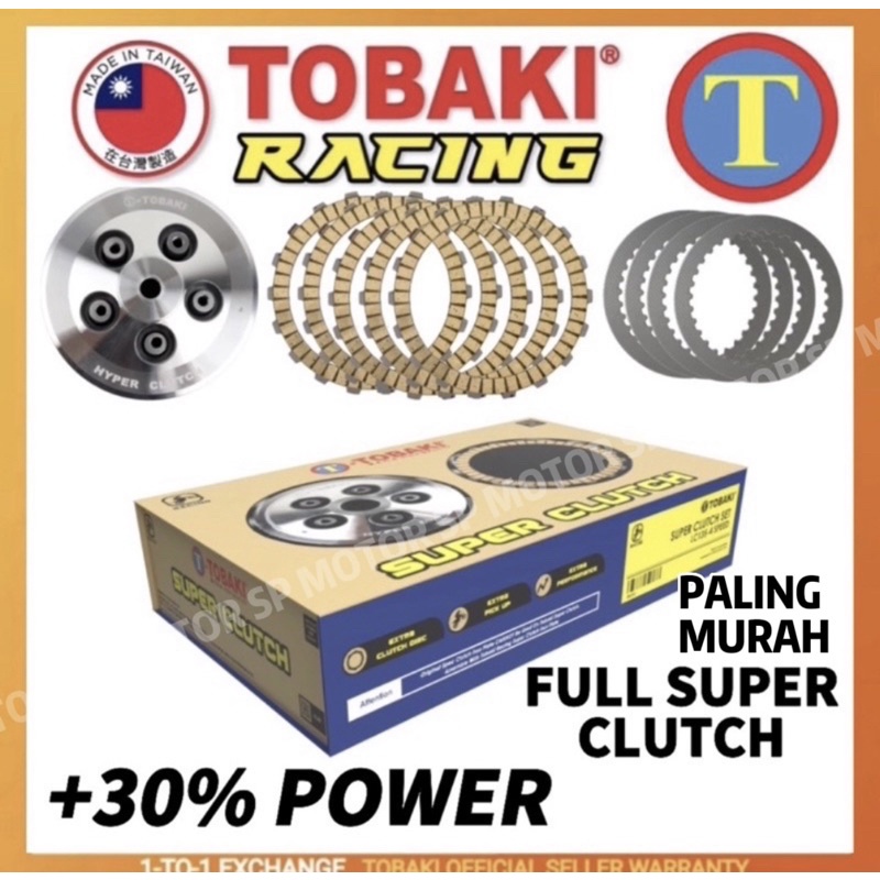 TOBAKI SUPER CLUTCH LC135 Y15ZR/ LC135 4Speed Super Clutch/ Y15 Racing Clutch tobaki/ HYPER ...