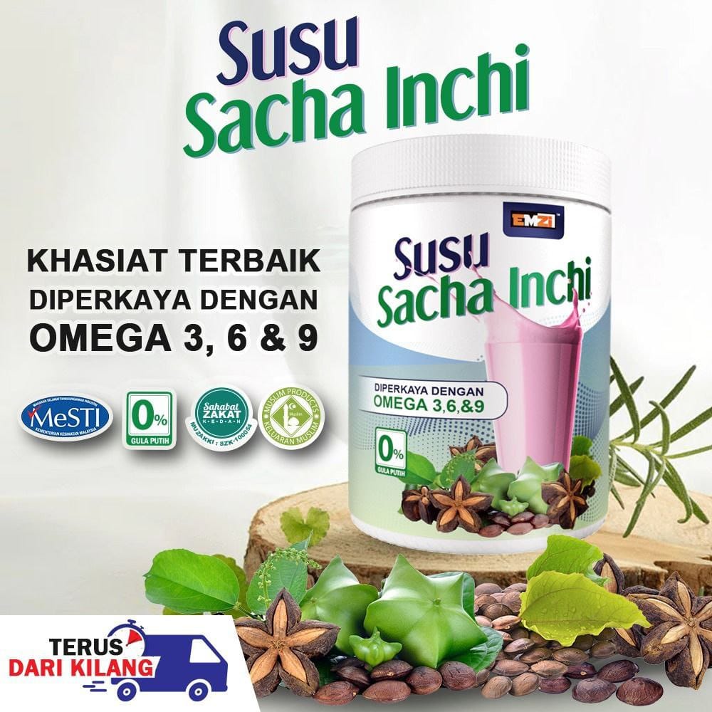 SUSU SACHA INCHI turunkan paras kolestrol cegah sakit jantung & darah ...