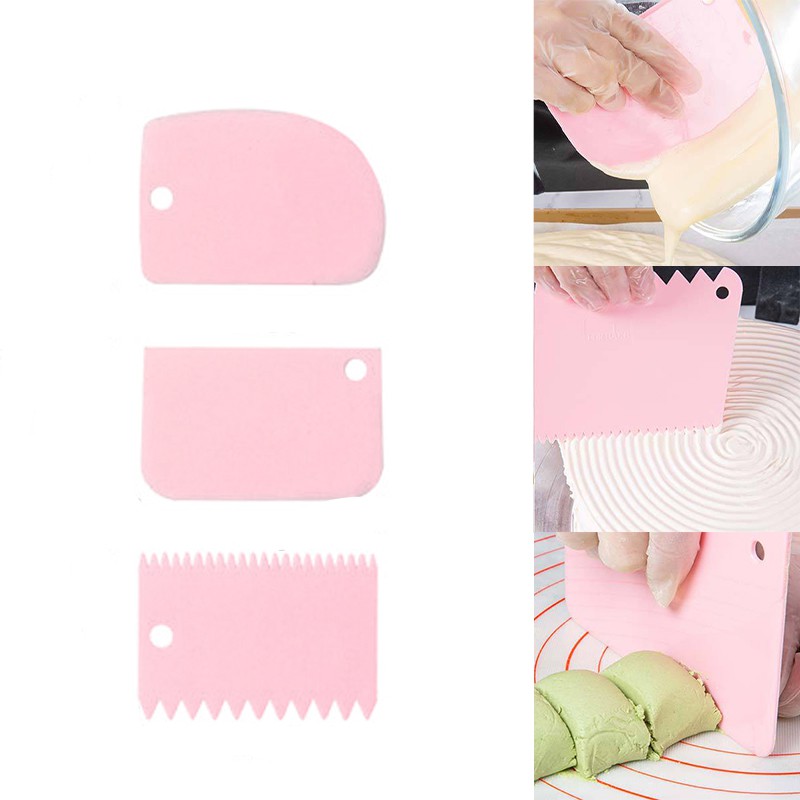 3Pcs Cream Scraper Irregular Teeth Edge DIY Scraper Cake Decorating ...