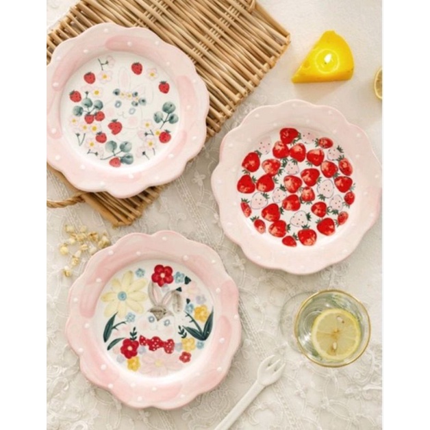 (Ready Stock) Japanese Hand-Drawn Cute Dessert Plate | Shopee Malaysia