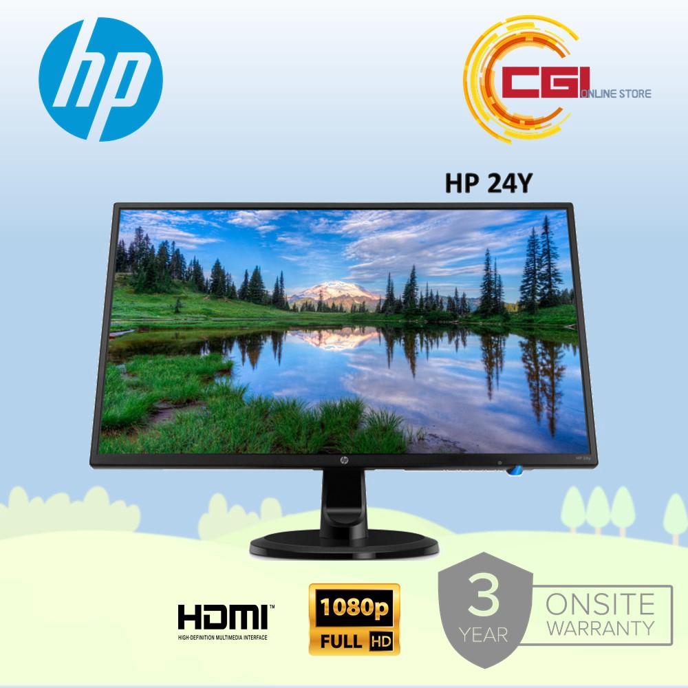 HP 24Y 23.8" FHD Display IPS Monitor - 1PX48AA (HDMI,DVI,VGA) | Shopee ...