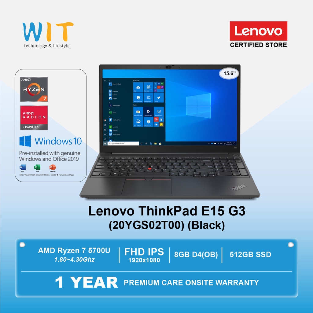 Lenovo ThinkPad E15 Gen 3 (AMD) Price in Malaysia & Specs - RM2949 ...