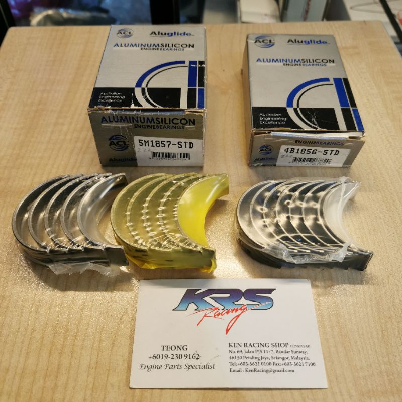 Acl duraglide Toyota 2ZZ-GE engine bearing, conrod and main bearing set ...