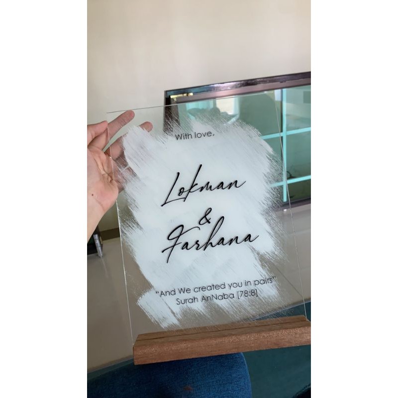 custom made acrylic board a5/ a4 size | Shopee Malaysia