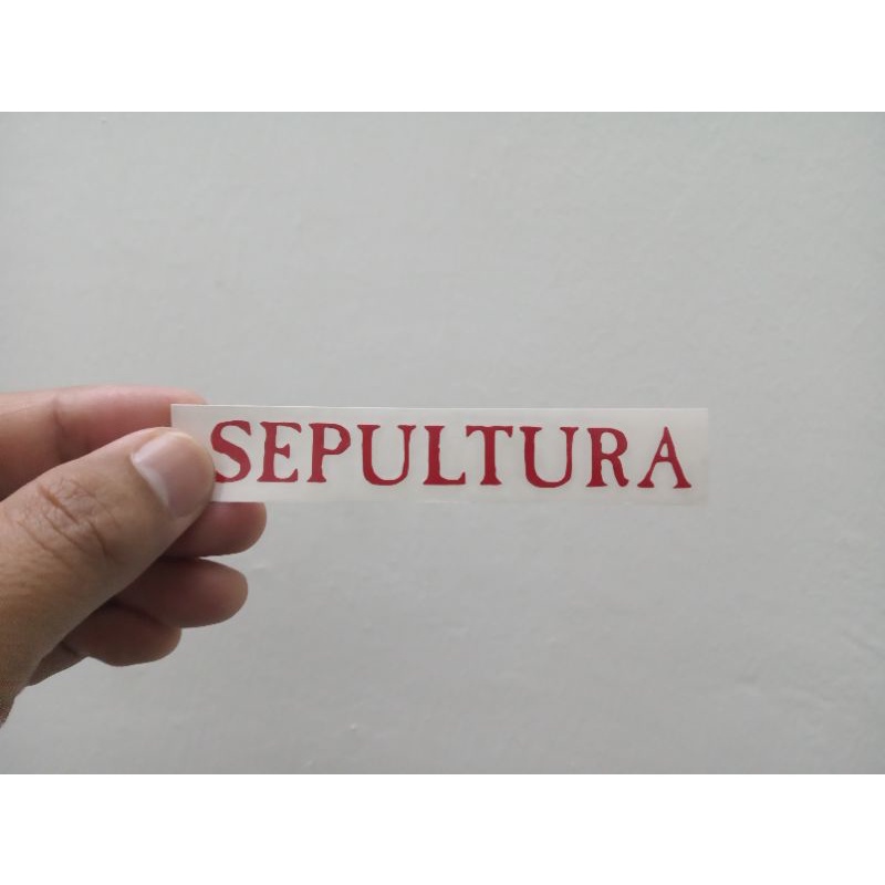 Sticker Sepultura - Tulisan ( outdoor / Cutting Sticker ) | Shopee Malaysia