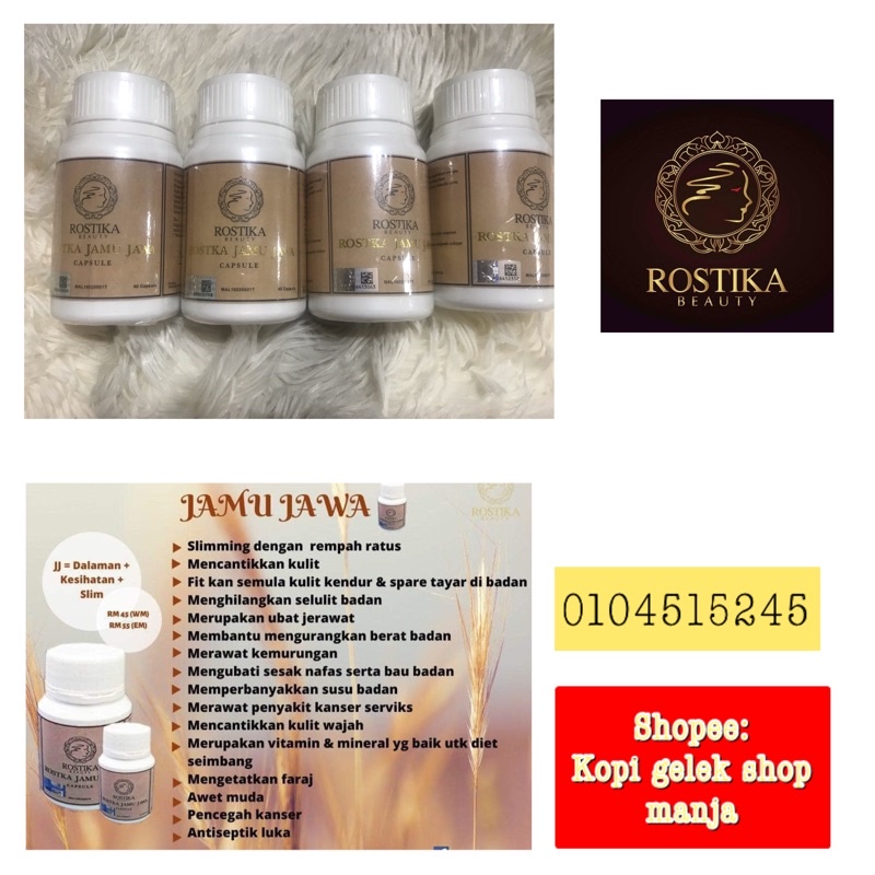 Jamu jawa rostika jamu wanita | Shopee Malaysia