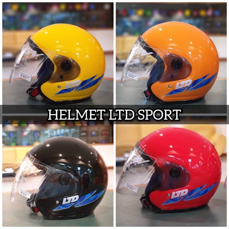 READY STOCK HELMET LTD SPORT V2 red yellow black orange oren merah ...